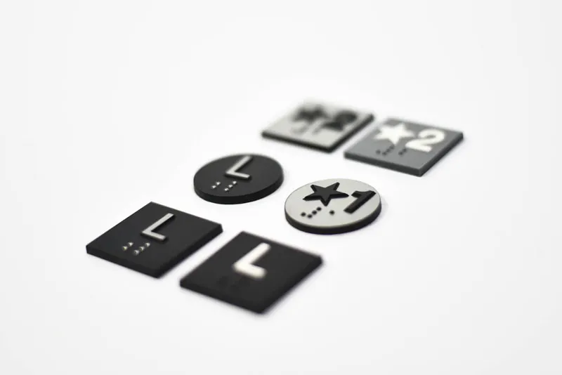 Tactile Lift Decals - Aura - Identity Solutions